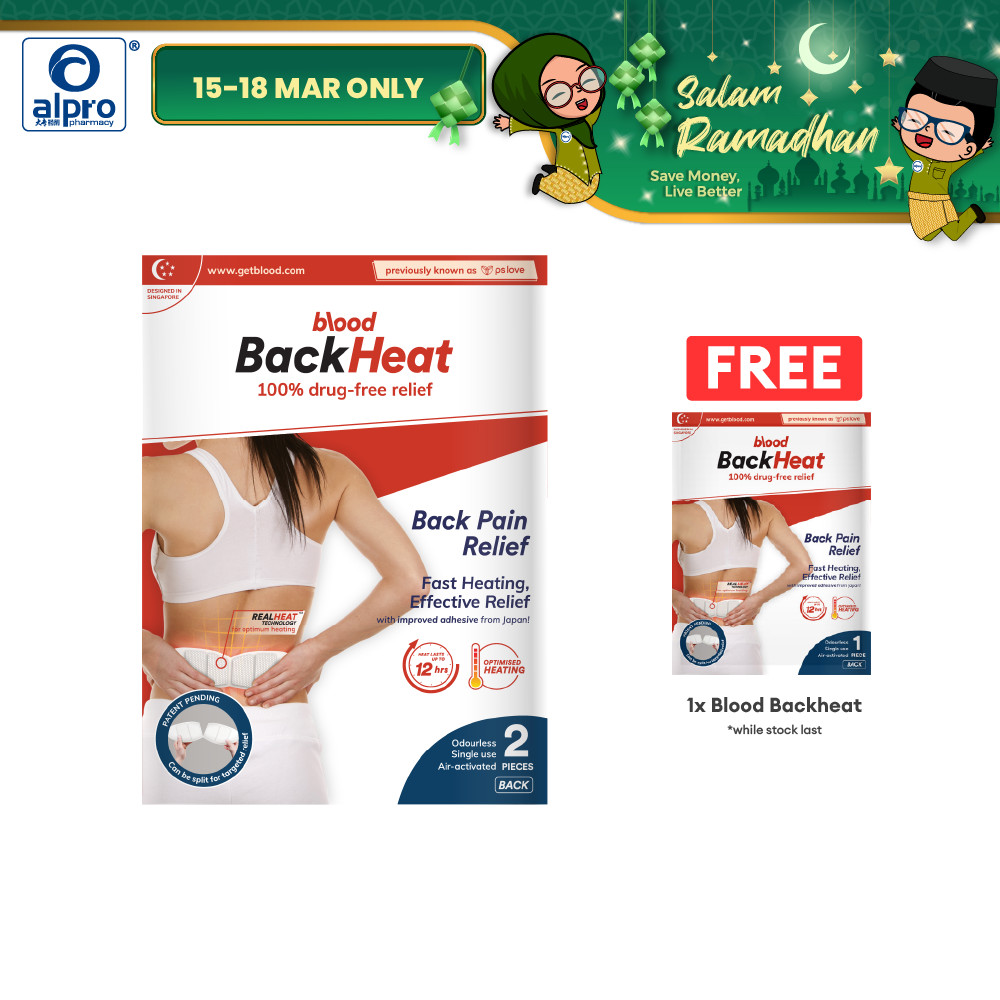 Blood BackHeat Back Pain Relief (2 Pcs) | Shopee Malaysia
