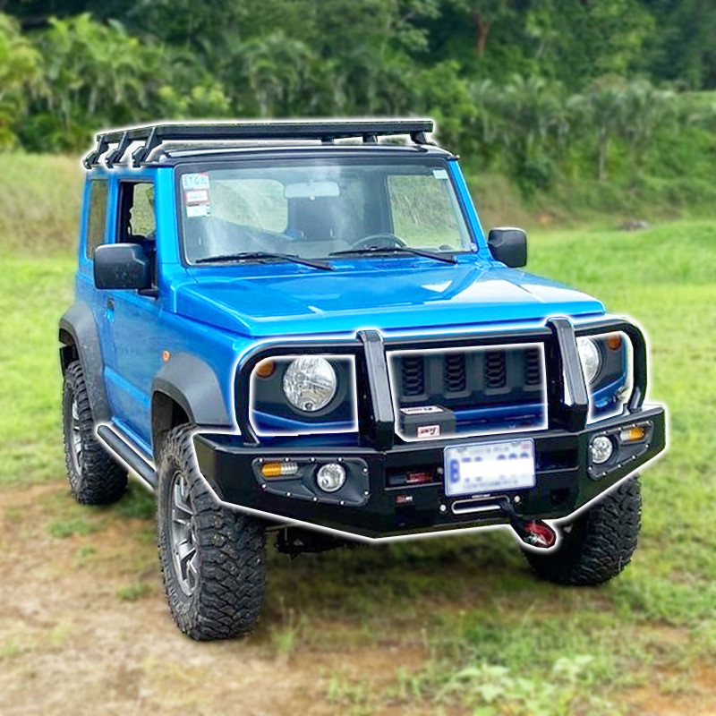 Jimny Accessories front bumper Bull bar roof rack ladder rear light ...