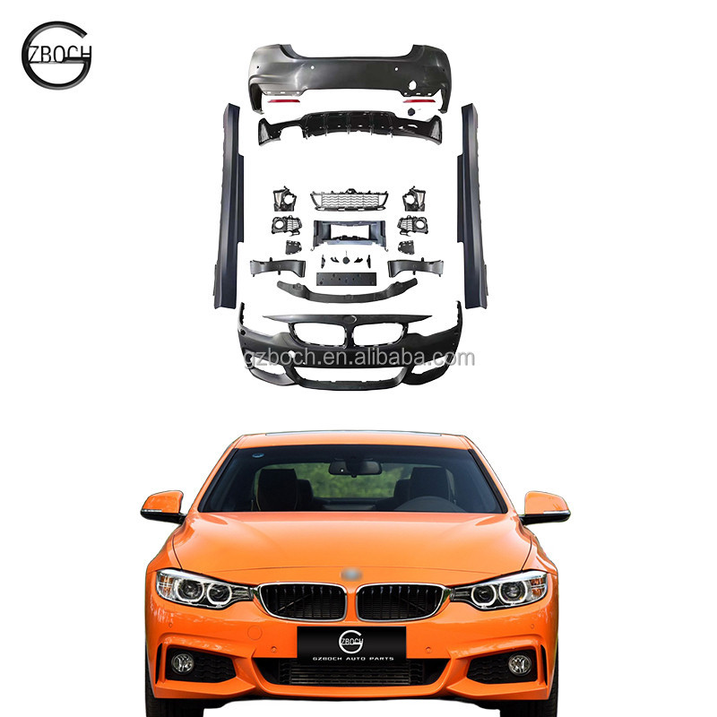 Bodykit For BMW 4 Series F32 F33 F36 facelift MT Front car bumper side ...