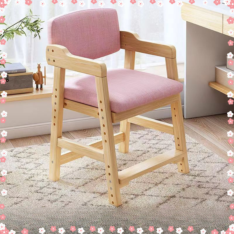 Adjustable Wood Children's Study Chair- Ergonomic Study Chair with ...