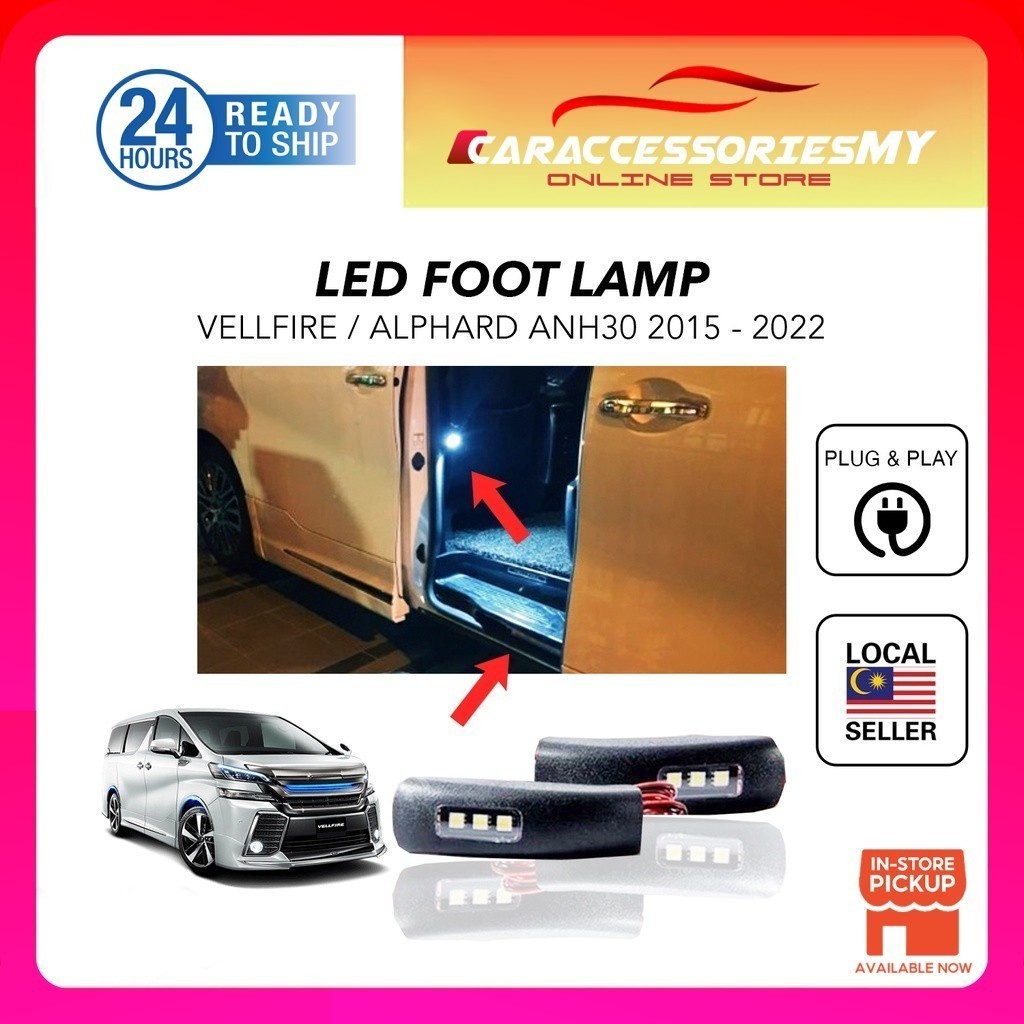 Toyota Alphard Vellfire handrail Welcome Light agh30 anh30 2015 2019 ...