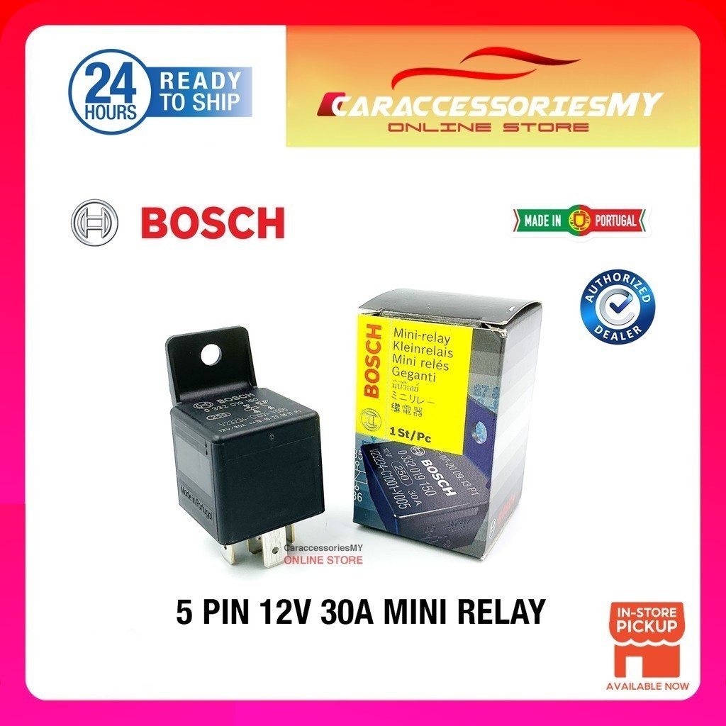 5 pin 12V 30A Bosch Relay Horn Relay Headlamp Relay Aircond Relay Fan ...