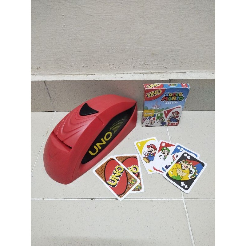 UNO Electronic Card Launcher comewith UNO Super Mario Cards | Shopee ...
