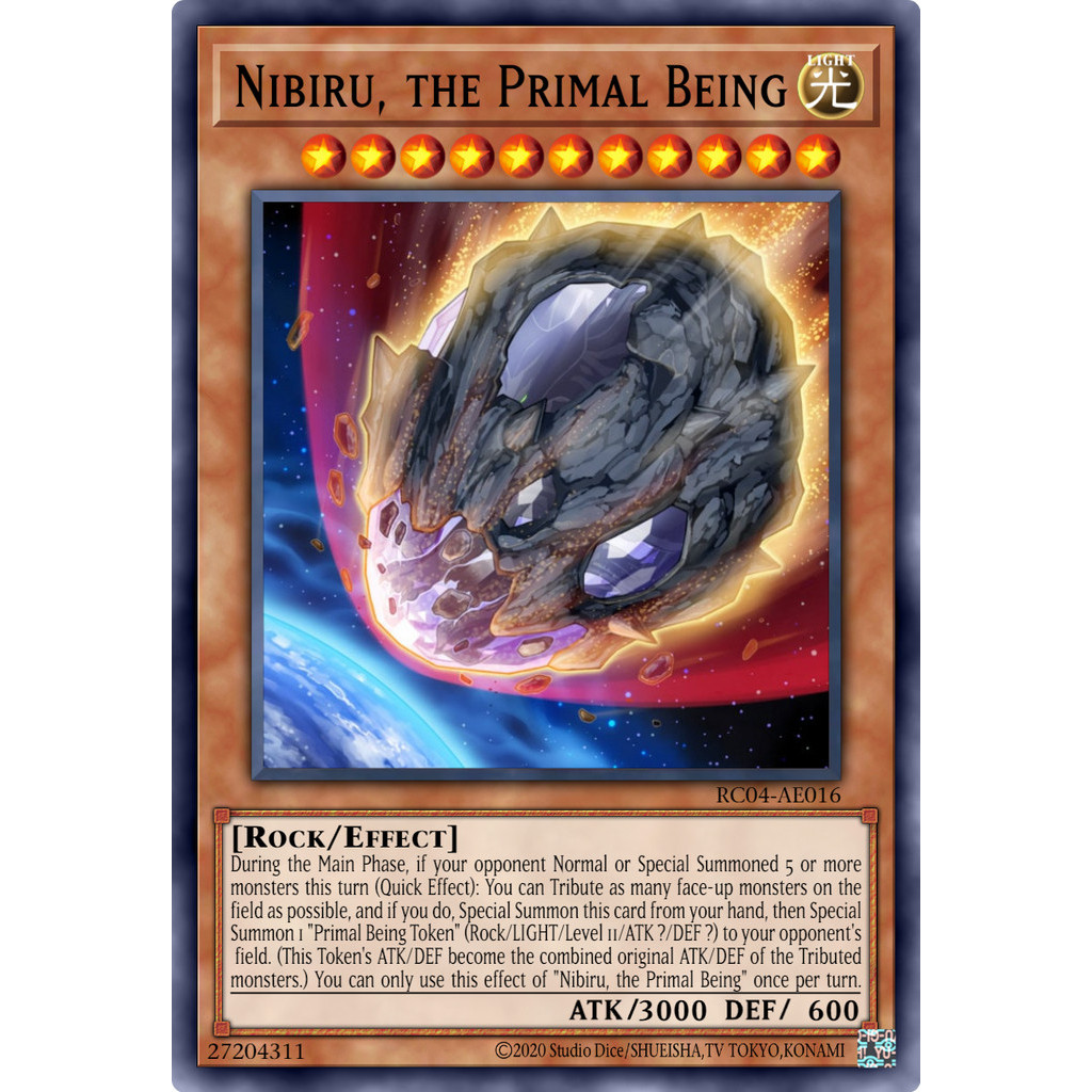 [ 梦悠卡牌 ] 游戏王 亚英 RC04-AE016 Nibiru, the Primal Being(原始生命态 尼比鲁) | Shopee Malaysia