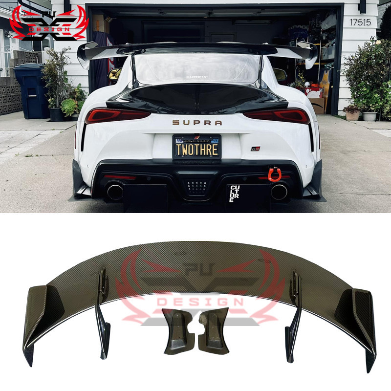 Wholesale Carbon Fiber AT-R2 V2 upright Wing for Toyota GR Supra A90 ...