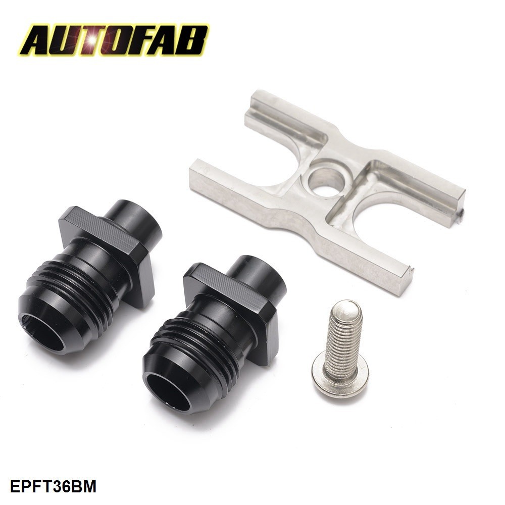 AUTOFAB Aluminum AN10 Oil Cooler Adapter Fitting Kit For BMW E36 E46 ...