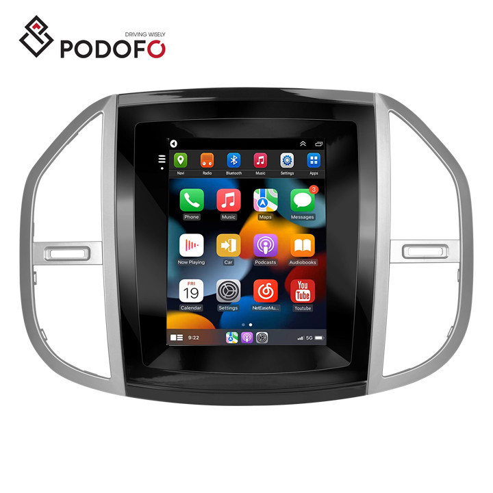 (EU Stock) Podofo 9.7 Inch Android Car Stereo Car Radio For Benz Vito ...