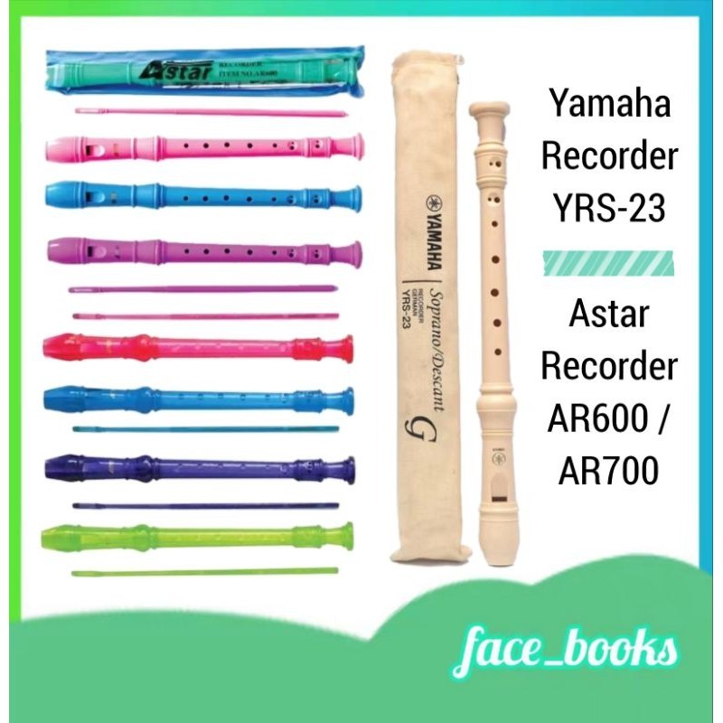 Yamaha Recorder YRS-23 | Astar Recorder AR500/AR600/AR700 - Assorted Color | Shopee Malaysia
