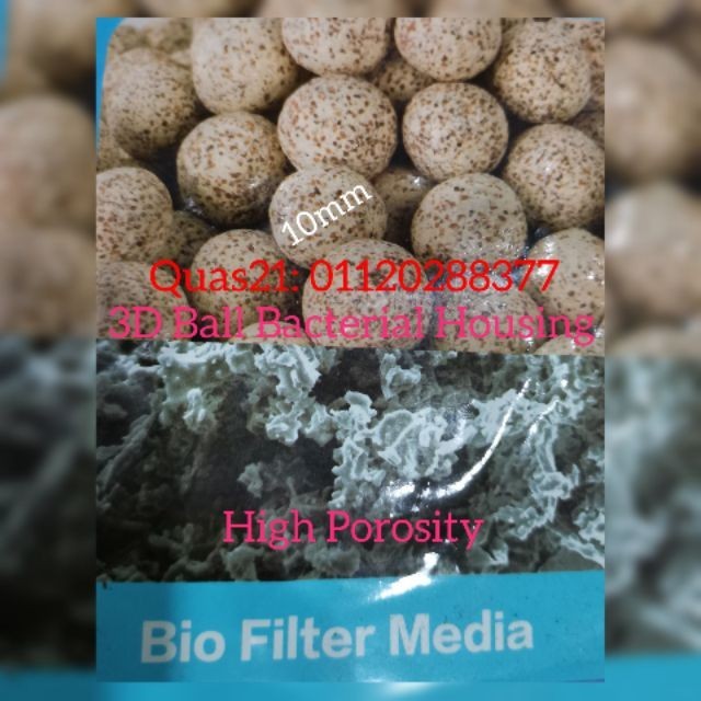 Filter Media: 3D Ball (10mm) OBM Bacterial Housing 2kg | Shopee Malaysia