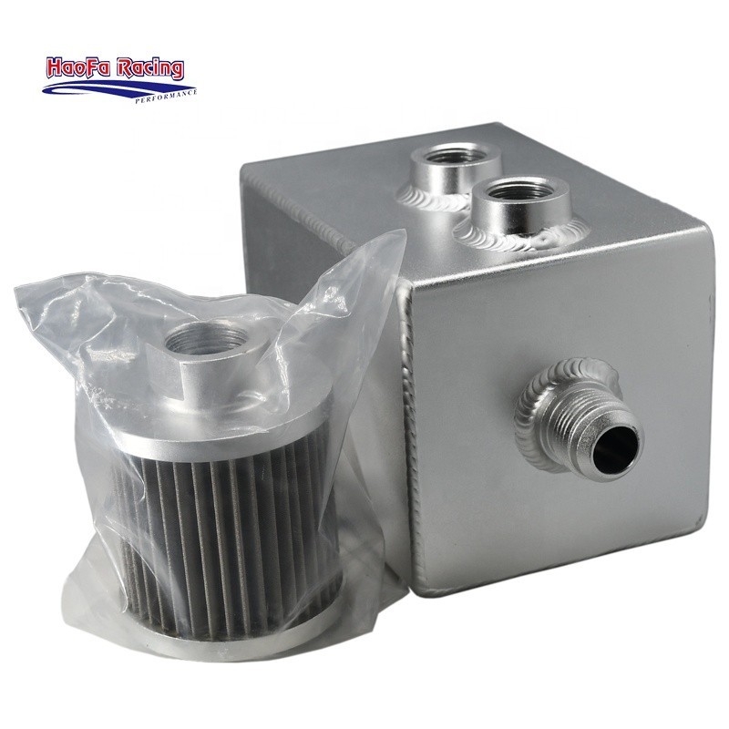 HaoFa Custom Universal 2L Oil Catch Can,Racing Car Breather Aluminum ...