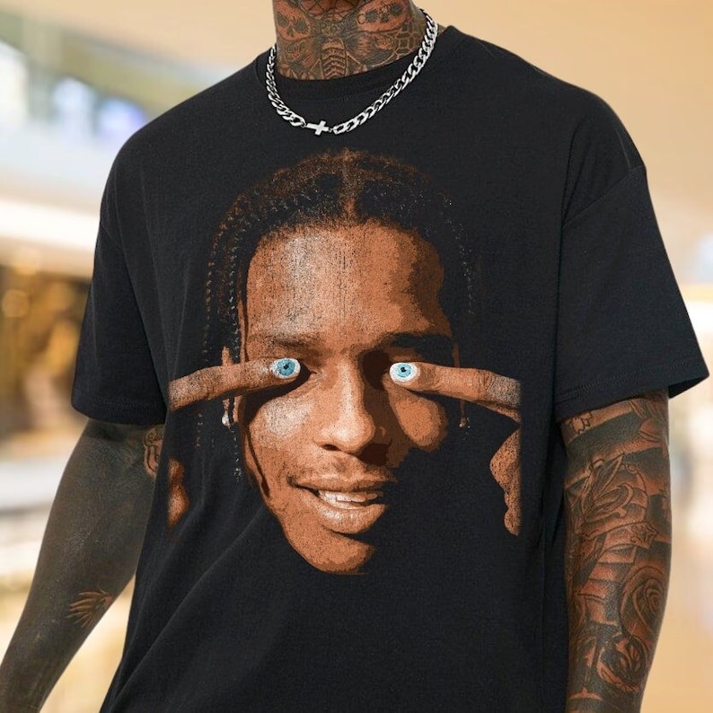 Vintage 90s ASAP ROCKY Big Head T-Shirt, Retro Asap Rocky Big Head ...