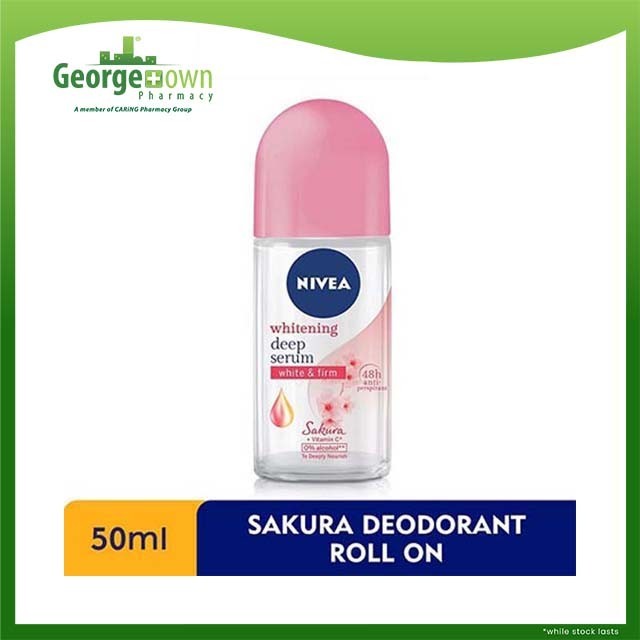 NIVEA DEODORANT WHITENING DEEP SERUM WHITE & FIRM SAKURA + VITAMIN C ...