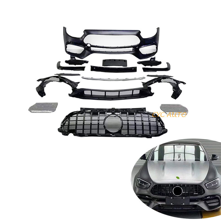 W213 E63S AMG Front Bumper With GT Grille Body Kit Parts For Mercedes ...