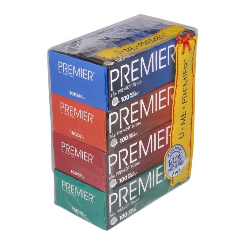 PREMIER Facial Tissue 4x100 PCS | Shopee Malaysia