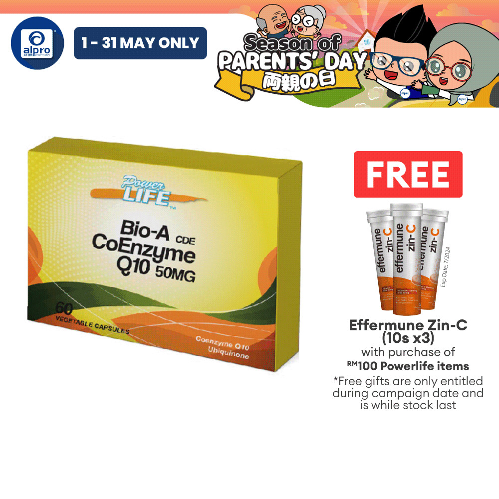Alpro Pharmacy Exclusive - Powerlife Bio-A CDE Coenzyme Q10 50mg 6X10s ...