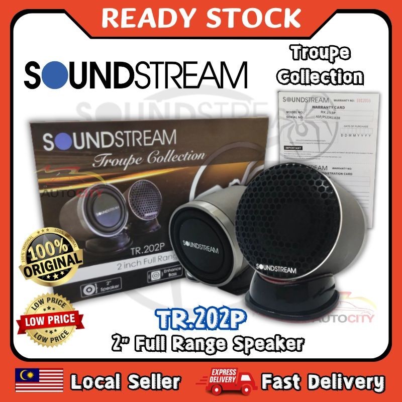 Soundstream 2 inch Full Range Speaker TR.202P Troupe Collection Mid ...
