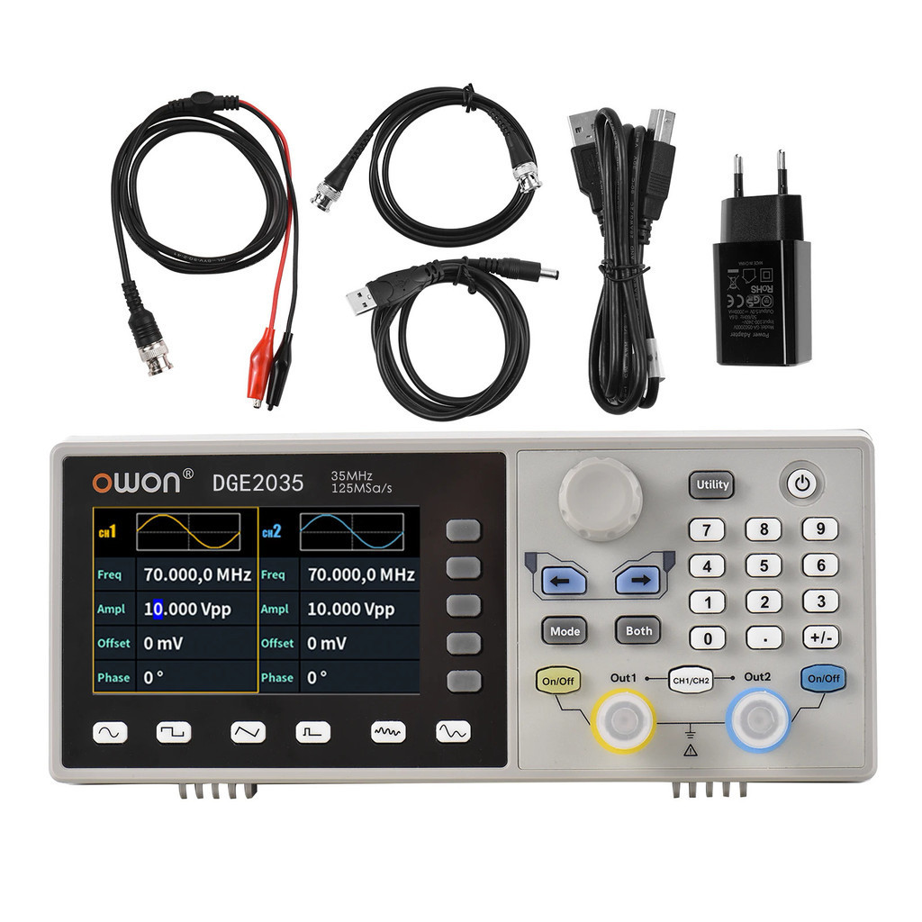 Owon DGE2070/DGE2035 Digital Storage Oscilloscope Dual Channel ...