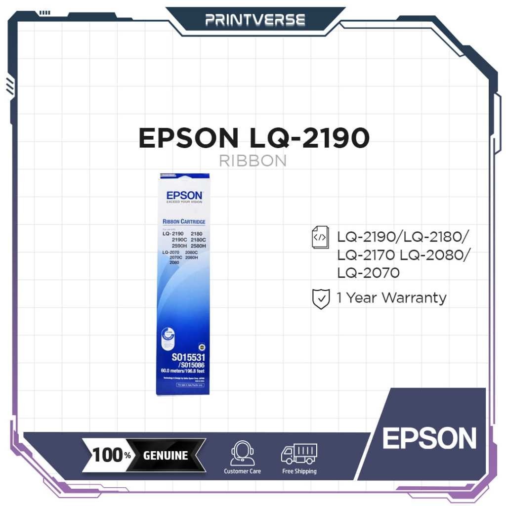 Epson LQ-2170 LQ-2180 LQ-2190 Original Ribbon Cartridge C13S015531 ...