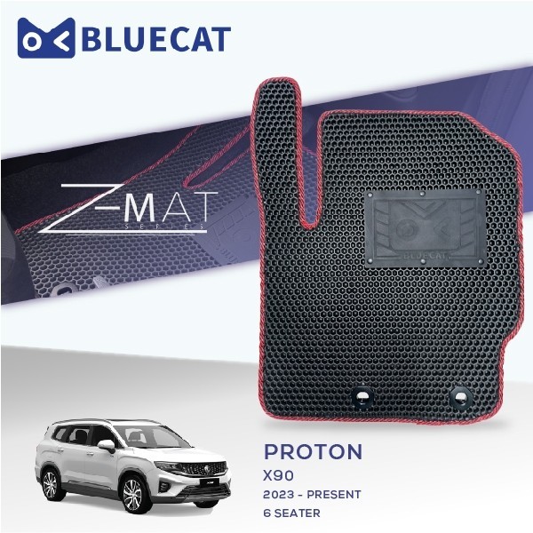 BLUECAT [Z-Mat] Full Set Car Mat PROTON X90 6 SEATER [2023 - PRESENT] Special Customization ...