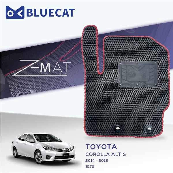 BLUECAT [Z-Mat] Full Set Car Mat TOYOTA COROLLA ALTIS E170 [2014 - 2018 ...
