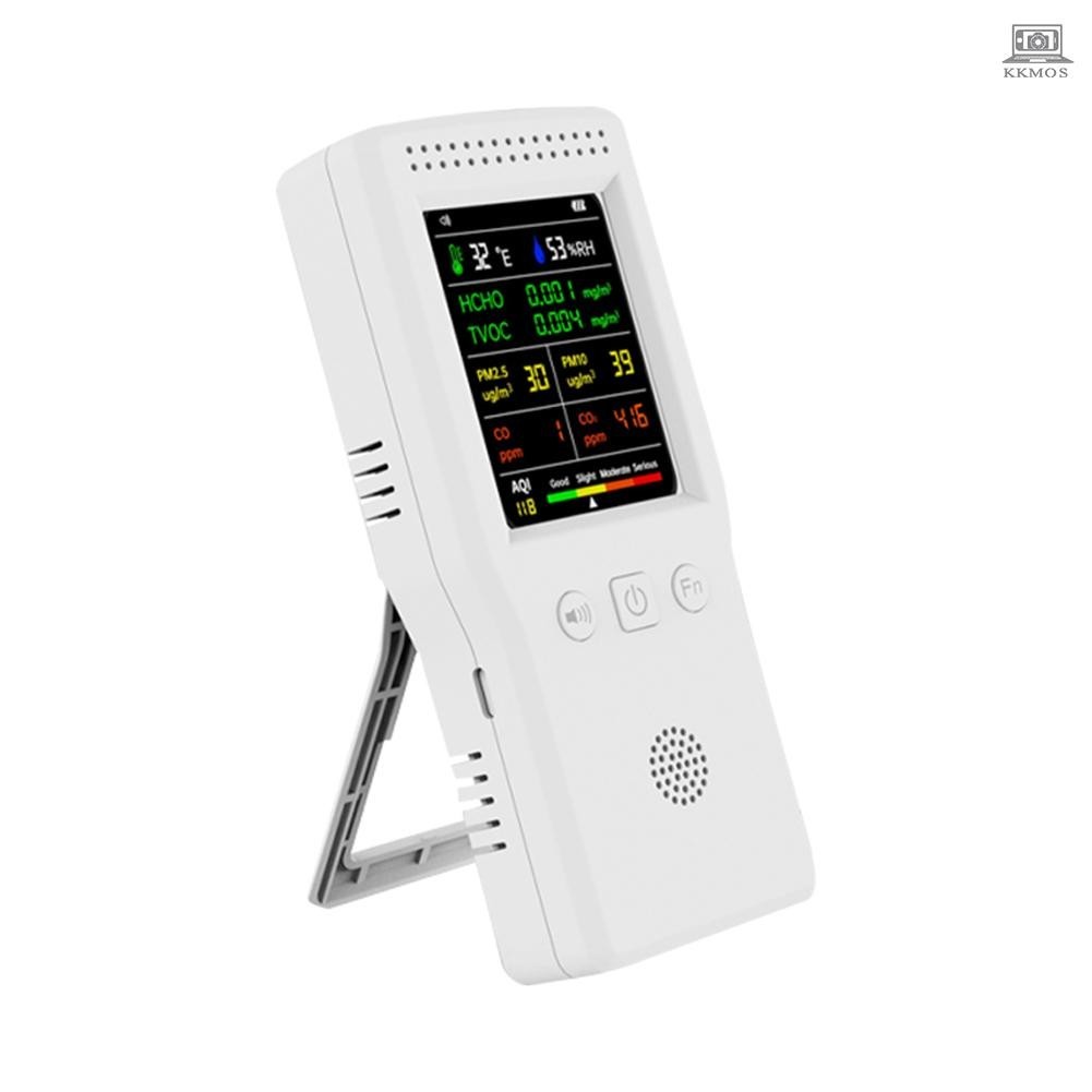 Handheld Portable Air Quality Detector 9 In 1 Temperature Humidity PM2 ...