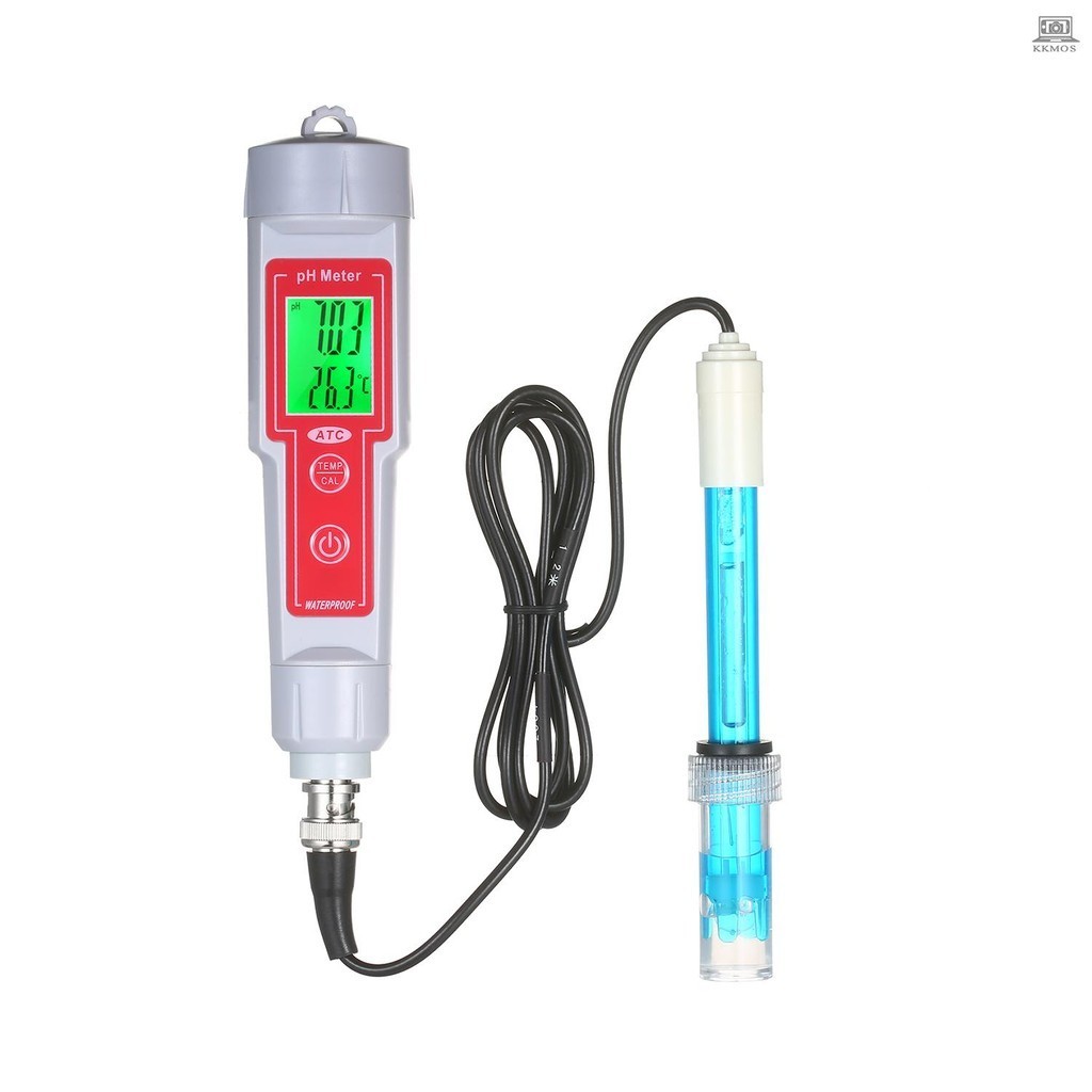 pH Meter High Accuracy Portable Pen Type pH Test Gauge 2-in-1 pH ...