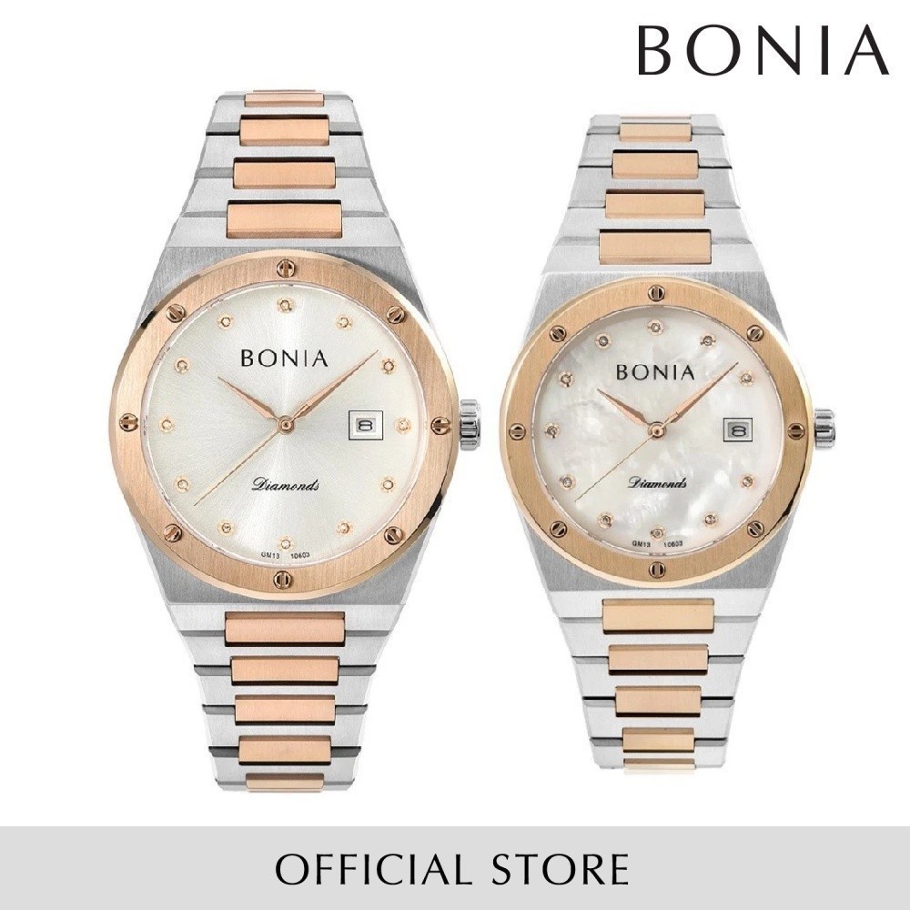 Bonia His & Her Set Couple Watches (BNB10603-1617D & BNB10603-2657D ...