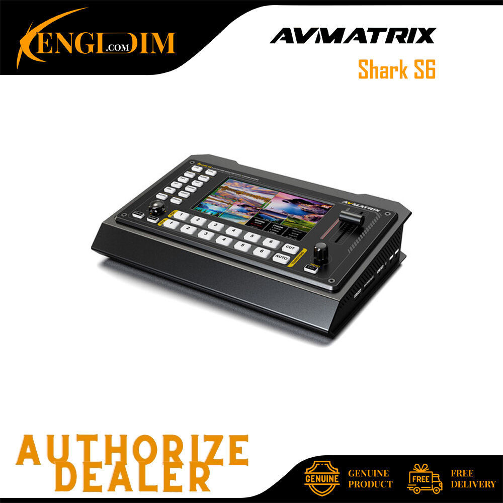 AVMATRIX SHARK S6 / SHARK S6 PLUS 6-Channel HDMI/SDI Video Switcher ...