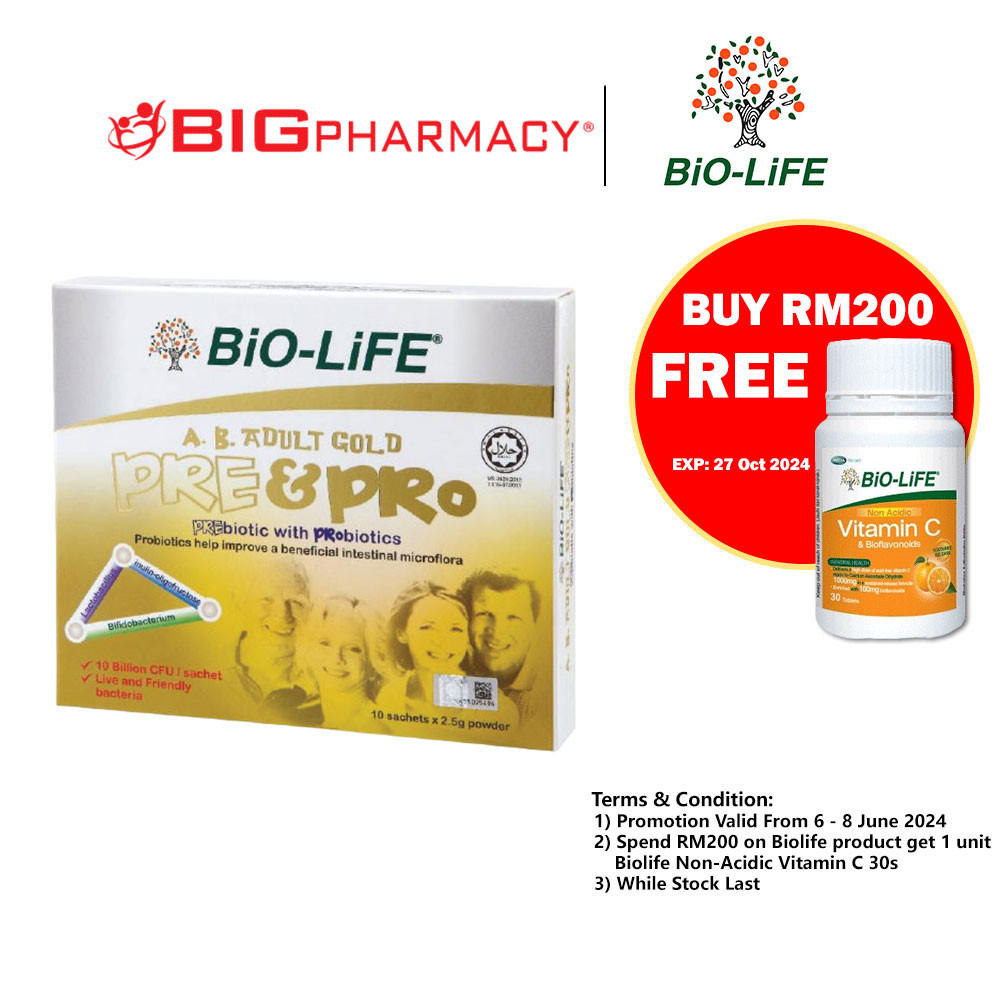 Biolife Ab Adult Gold Pre&Pro 10s | Shopee Malaysia