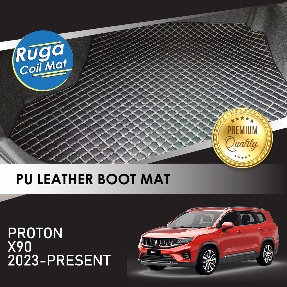 PROTON X90 ( 2023 - 2024 ) Karpet Bonet Kulit PU PREMIUM QUALITY PU ...