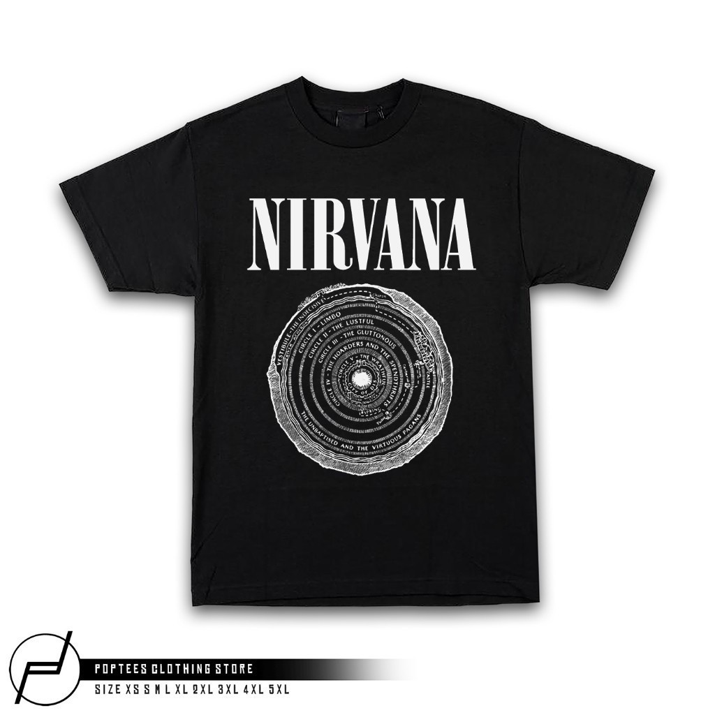 NIRVANA BAND 100% COTTON T-SHIRT UNISEX GRAPHIC PRINTED | Shopee Malaysia