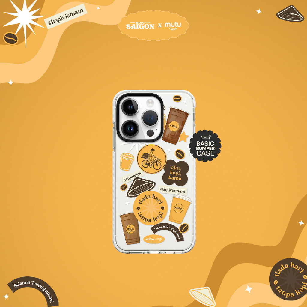 Tersaigonisasi - Kopi Saigon x Mutu Case (Powered by Basic Bumper) Compatible with iP15PROMAX ...
