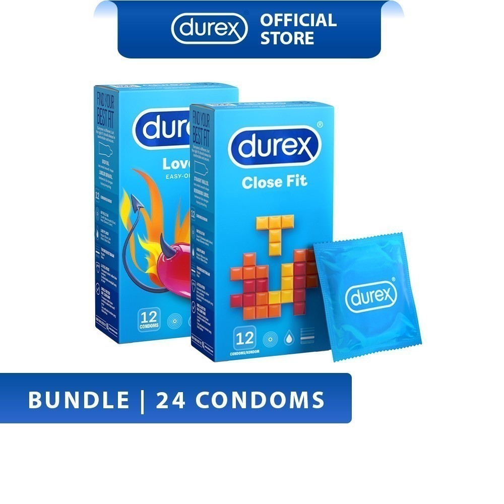 Durex Condom 12's (Love) + 12's (Fit) | Shopee Malaysia