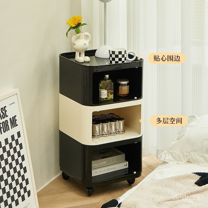Style Storage Cabinet Small Apartment Bedside Cabinet Multifunctional ...