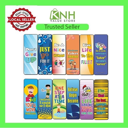 Motivational Encouragement Bookmarks (6-Pack) | Shopee Malaysia