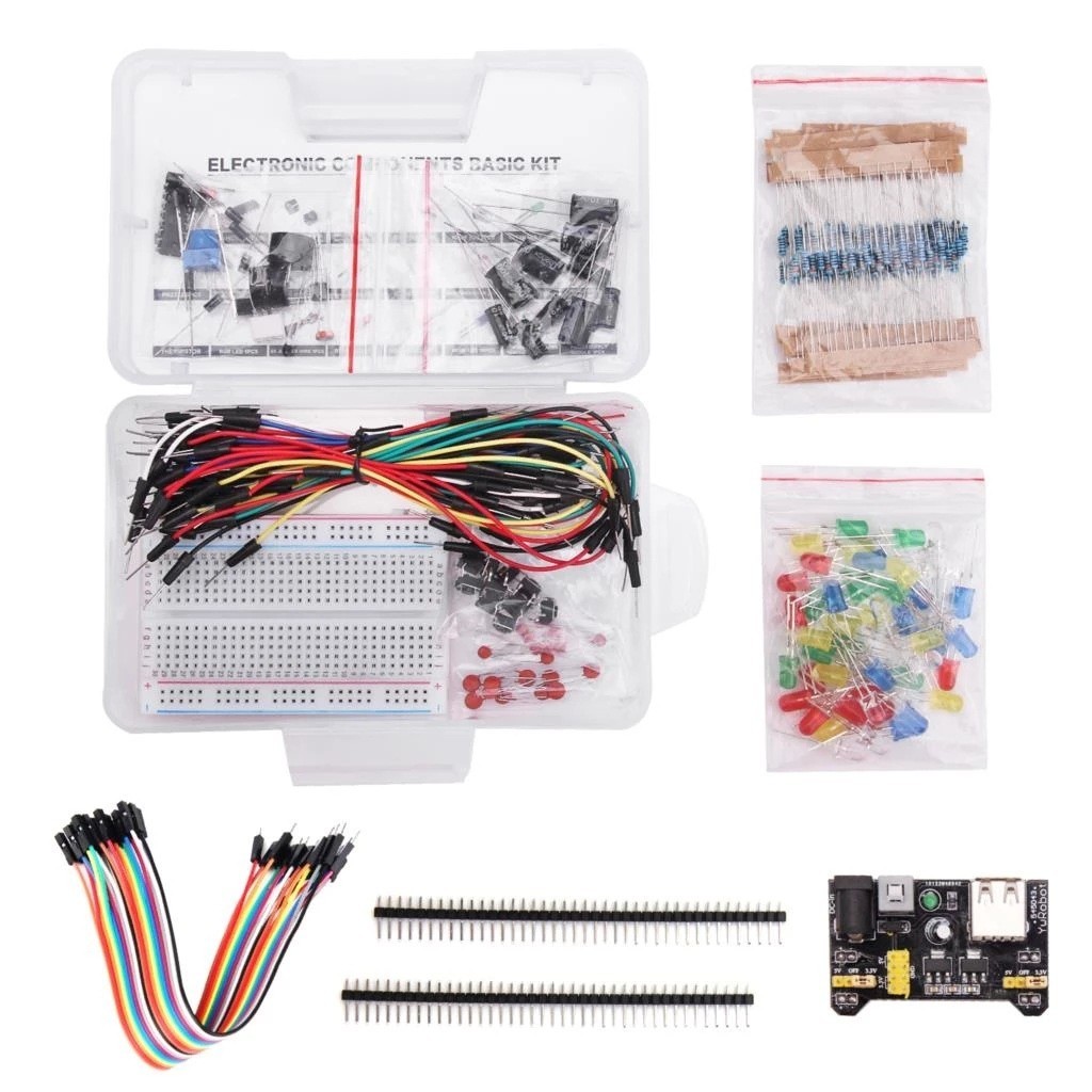 Arduino uno r3 Electronic Components Kit mini Breadboard LED jumper ...