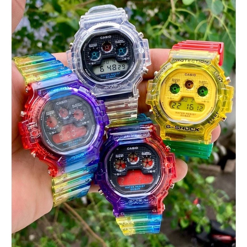 (READY STOCK) DW6900 PURPLE/RED Rangeman Jelly DIGITAL WATCHES | Shopee ...