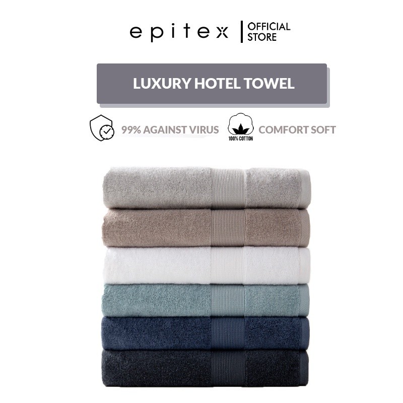 Epitex Luxury Cotton Bath Towel | Anti Bacterial Cotton Towel (80cm x ...