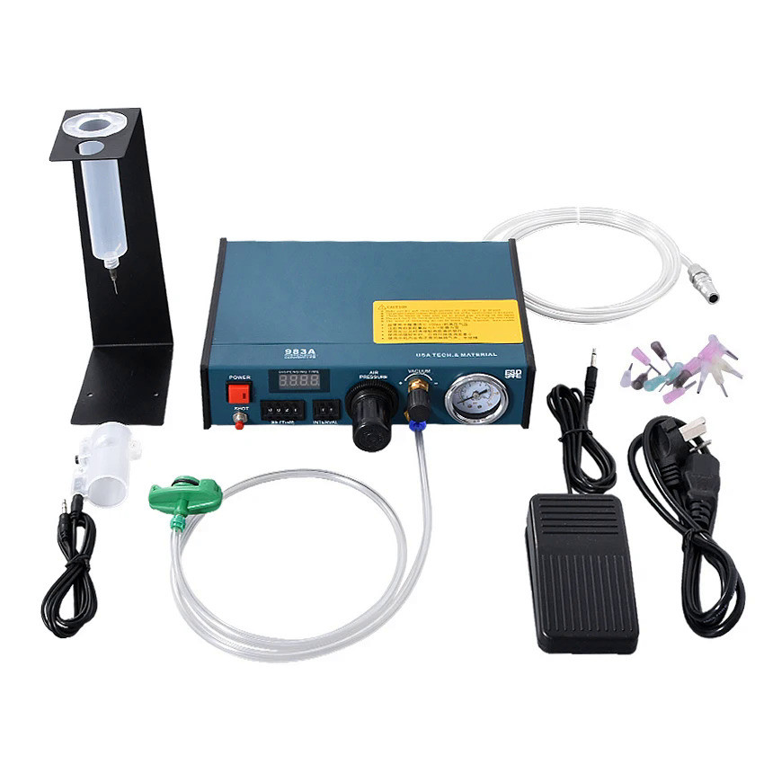Professional Digital Auto Glue Dispenser 983A Glue Dropper Solder Paste Liquid Controller Fluid ...