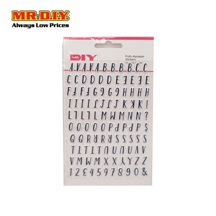 PUFFY ALPHABET STICKER | Shopee Malaysia