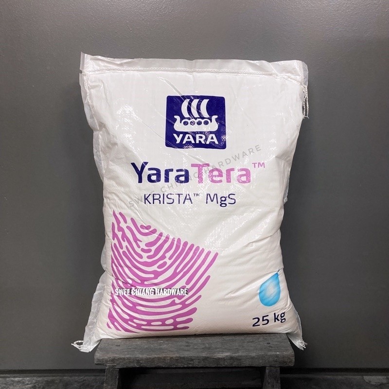 YaraTera KRISTA MgS 25kg Magnesium Sulphate Fertigation Fertilizer硫酸镁肥料 ...