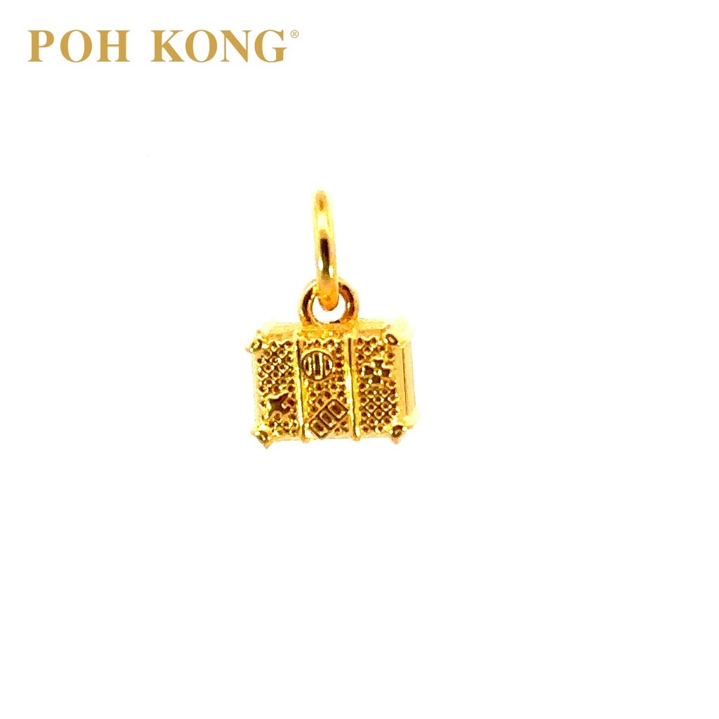 POH KONG 916/22K Gold Suitcase Pendant | Shopee Malaysia
