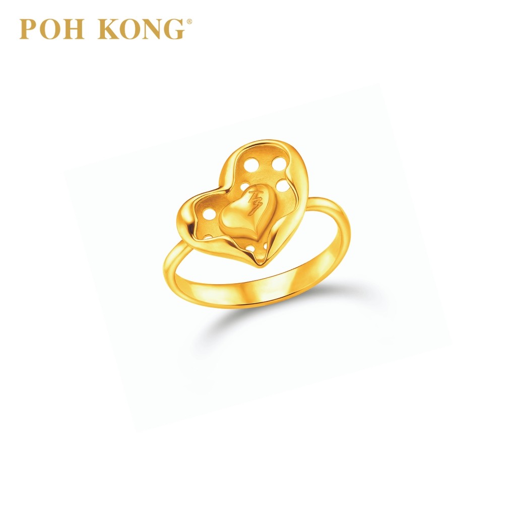 POH KONG 916/22K Gold Tranz Love Collection Ring | Shopee Malaysia