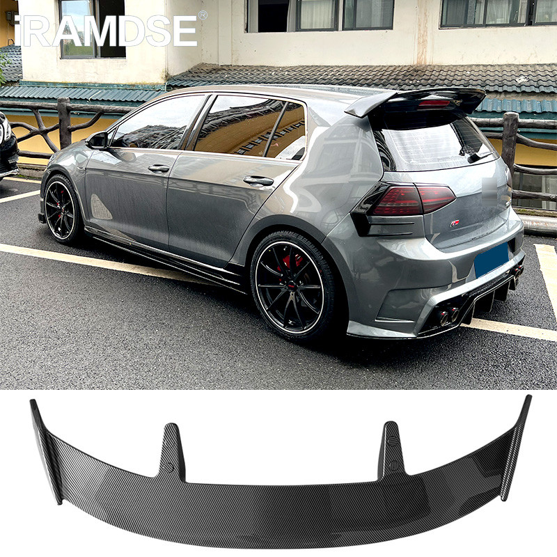 Gloss Black Spoiler for Volkswagen Golf MK7 MK8 Rline GTI GTD TSI ...