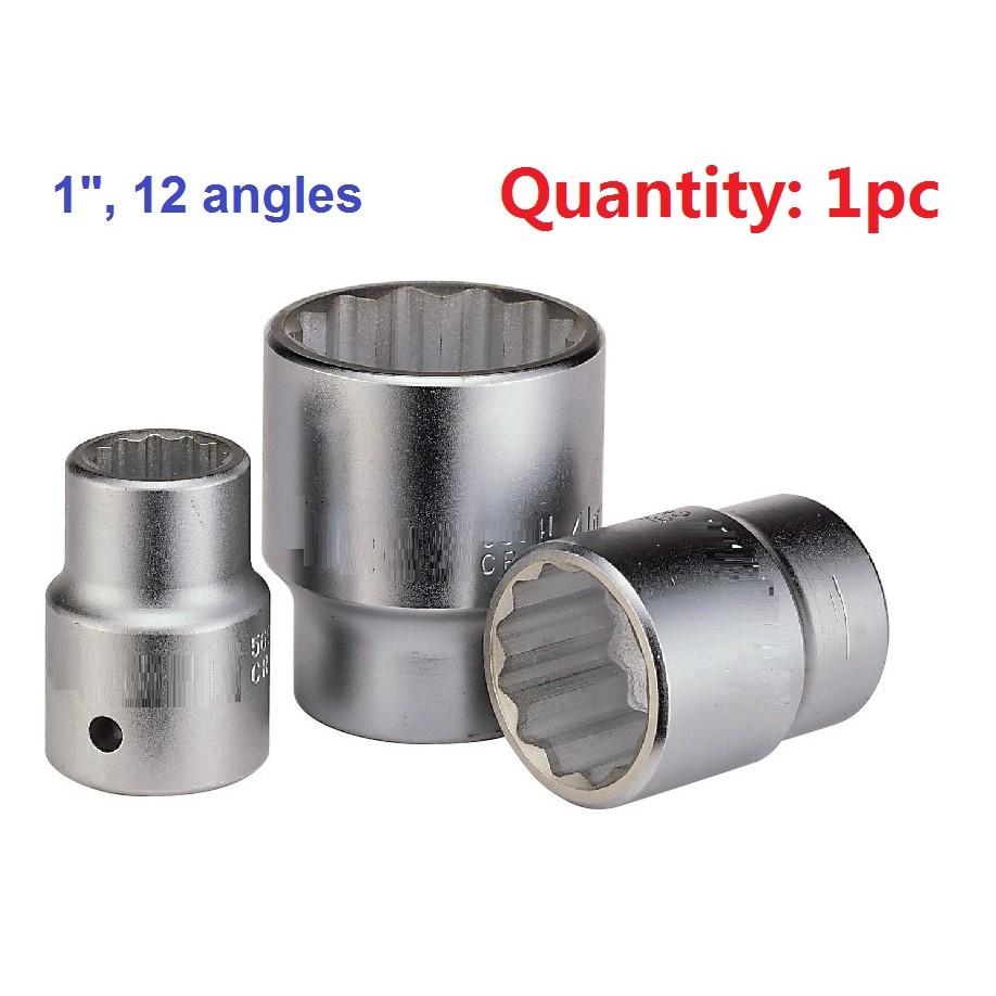 1pc, 60-65MM 1\" heavy duty 12 angles plum blossom socket ratchet ...