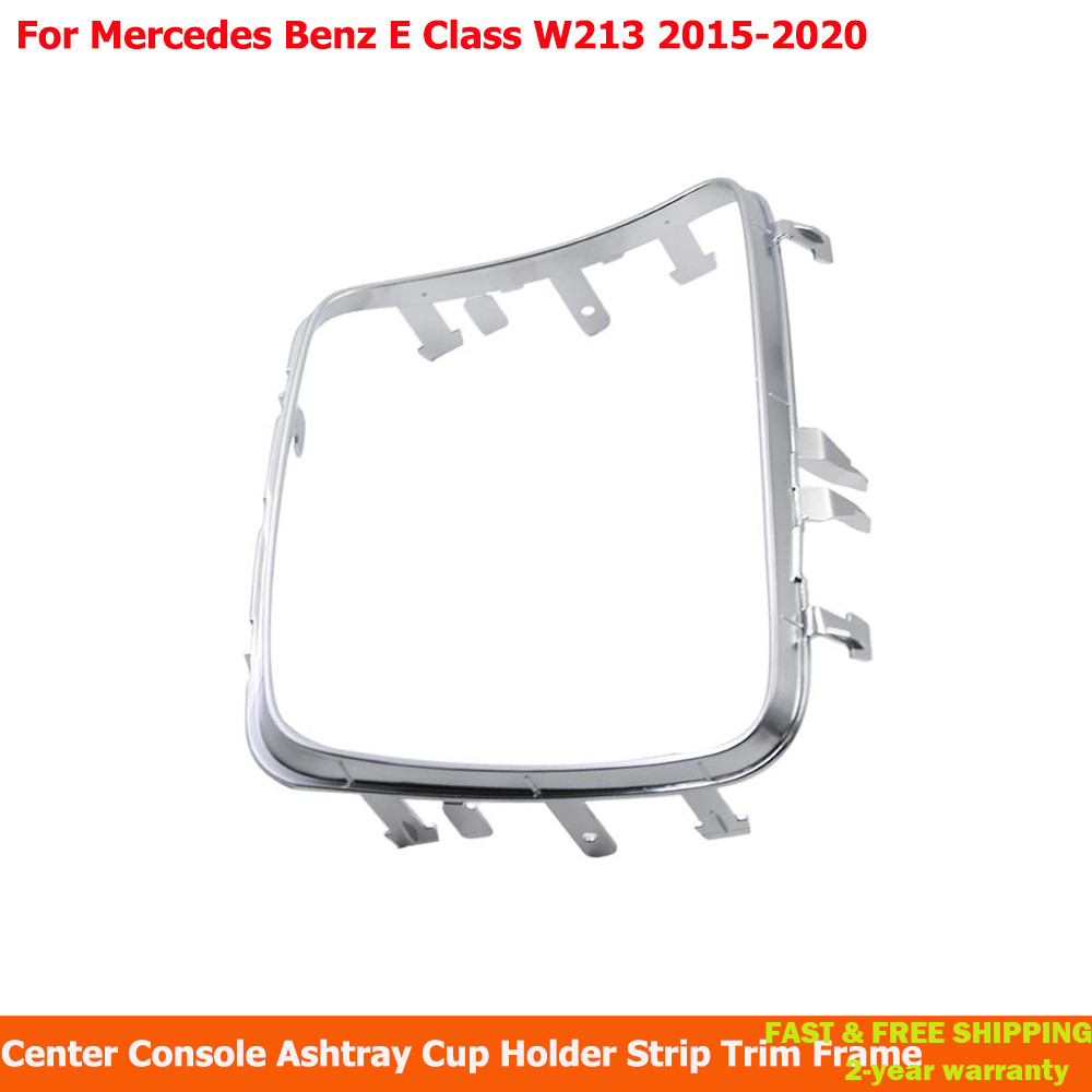 Auto Center Console Ashtray Cup Holder Strip Trim Chrome Frame For ...