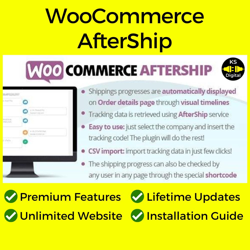 [Latest] WooCommerce AfterShip WordPress Plugin (Free Updates + Premium ...