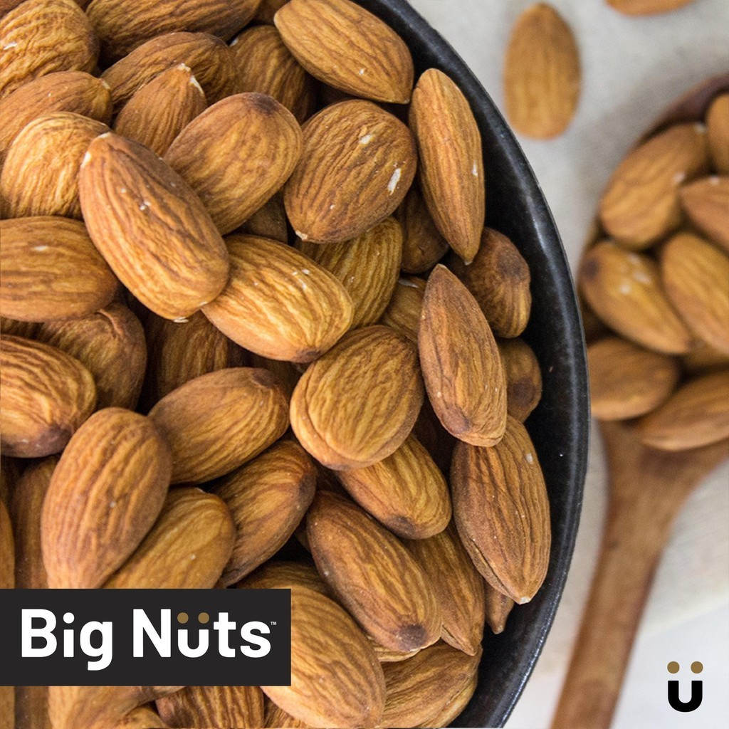 Big Nuts Natural USA Raw Almond (Not Roasted) (500g / 1kg) / USA Kacang Badam Mentah - Nuts ...