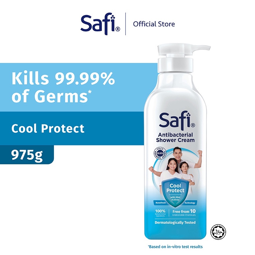 SAFI Antibacterial Shower Cream Cool Protect [975g / 850g] / Body ...