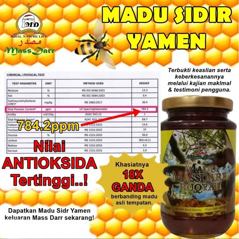 Madu Mass Darr Ruqyah (Sidr Yemen) | Shopee Malaysia